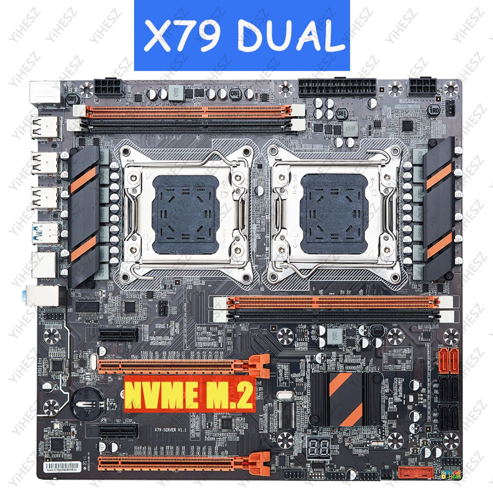 X79 Dual Cpu Motherboard Lga 2011 E Atx Main Board Usb30 Amazon.in: