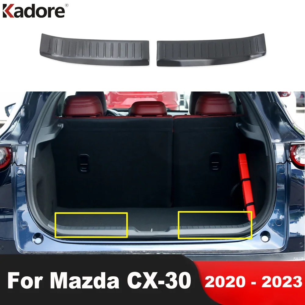 Rear-Trunk-Bumper-Cover-Trim-For-Mazda-CX30-CX-30-2020-2022-2023-Steel ...