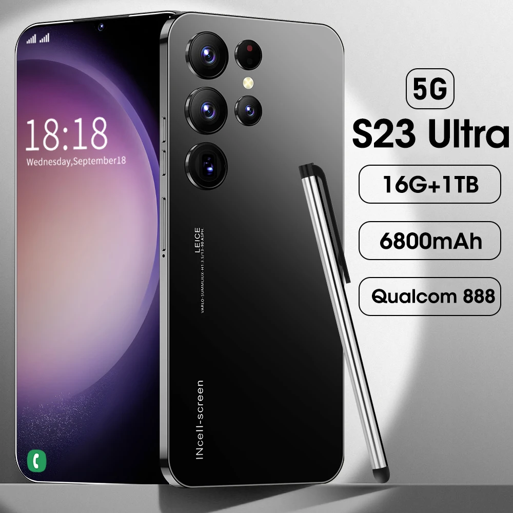 S23 ultra smartphone 5g android telefone celular 6.8 Polegada tela ...