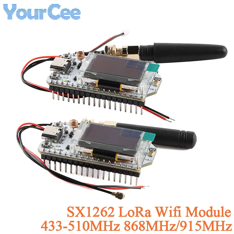 ESP32-SX1262-LoRa-WIFI-Kit-32-Module-433-510MHz-868MHz-915MHz-0-96-inch ...