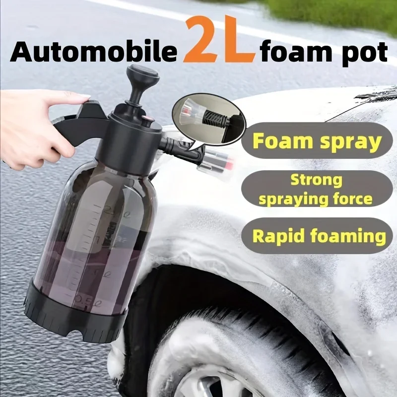 2L-Foam-Sprayer-Car-Wash-Hand-held-Foam-Watering-Can-Air-Pressure ...