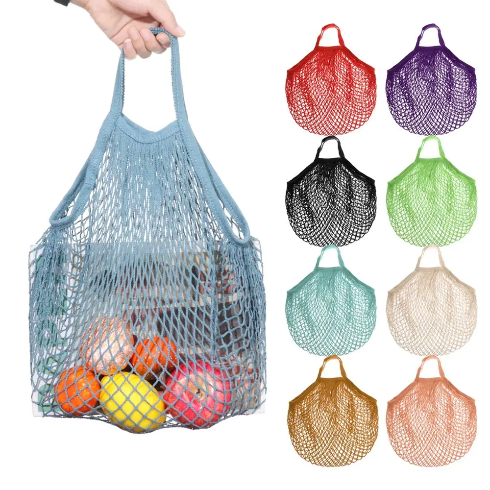 Reusable-Cotton-Mesh-Bag-Shopping-String-Fishnet-Net-Turtle-Bags ...