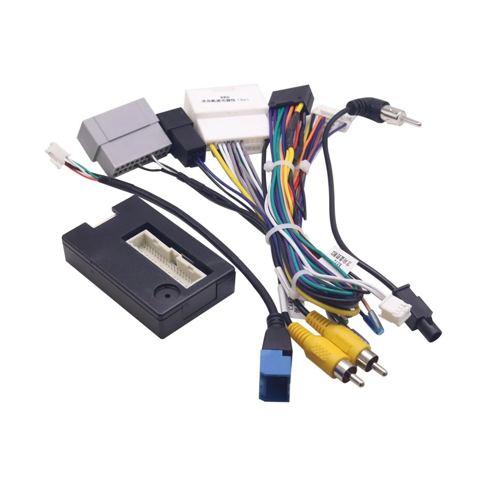 16Pin-Car-Stereo-Wire-Harness-Adapter-Decoder-For-Dodge-Journey-Fiat ...