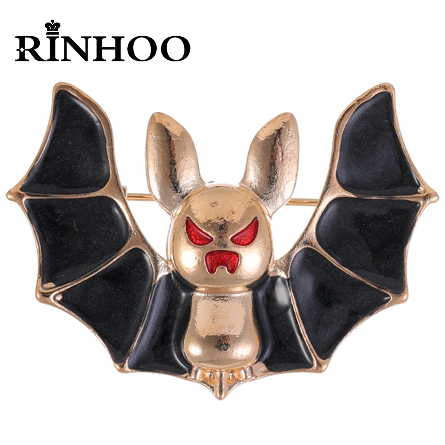 Rinhoo-Gothic-Black-Enamel-Bat-Brooches-For-Women-Men-Vintage-Red-Eyes ...
