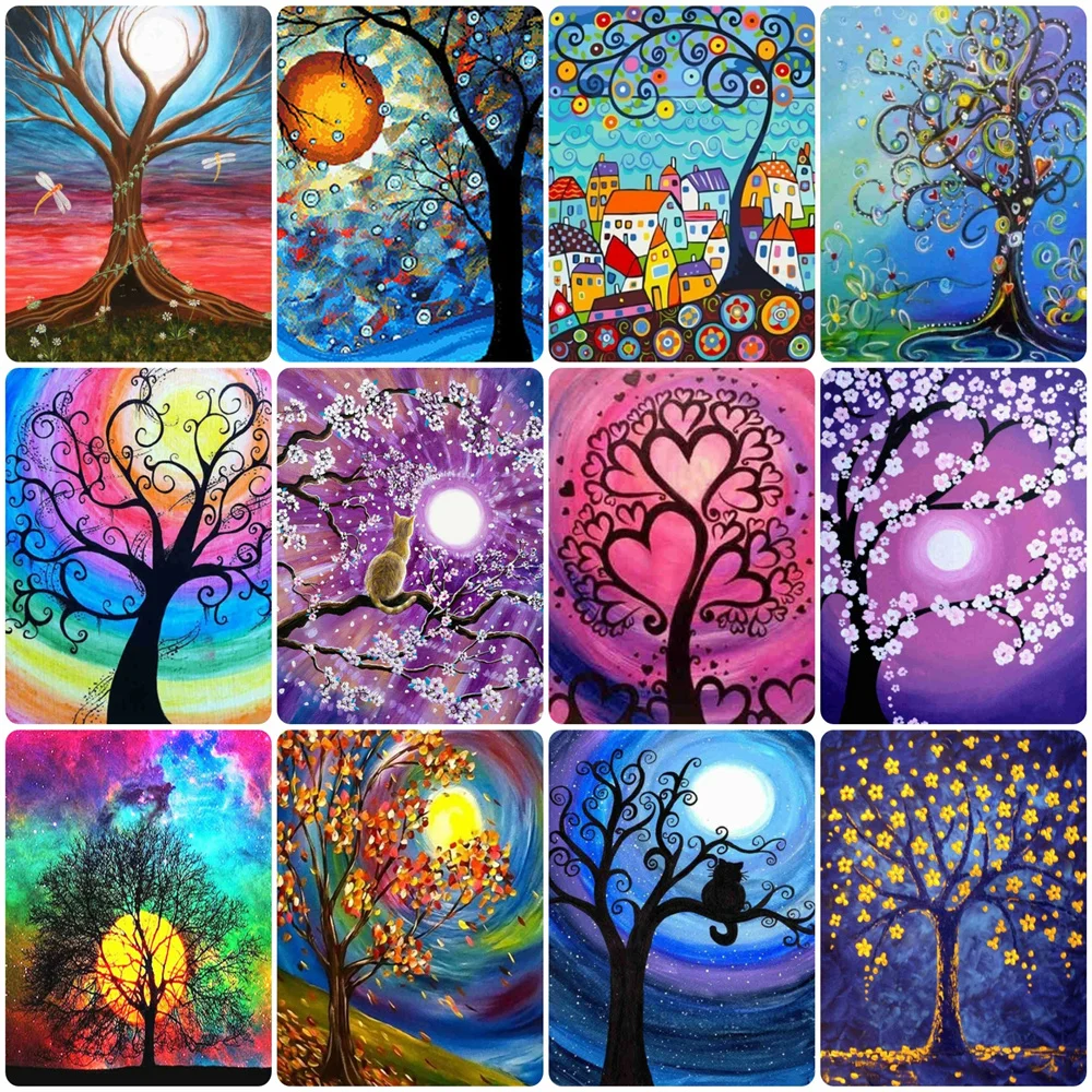 Unique Tree Paintings