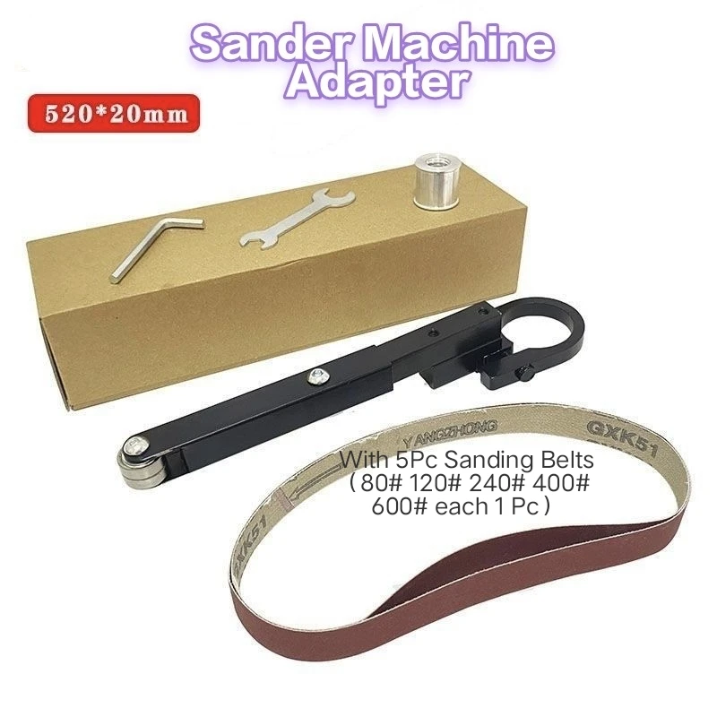 Sander-Angle-Grinder-Modified-Accessory-Sand-Belt-Machine-With-5Pc ...