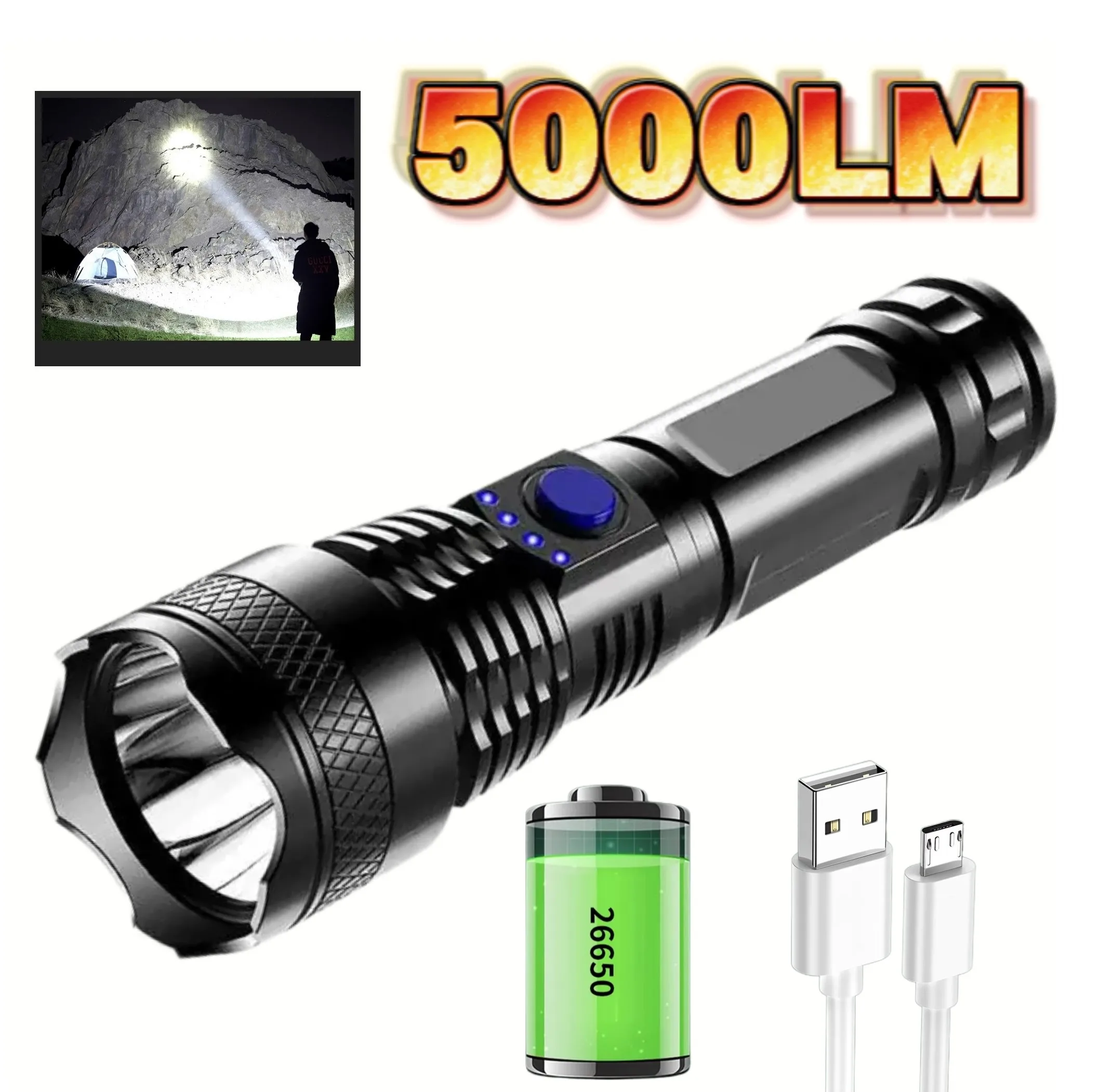 Nuevo-Linterna-Led-de-alta-potencia-de-4000mAh-linterna-de-iluminaci-n ...