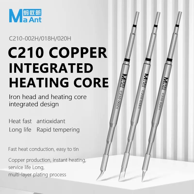 C210-Integrated-Soldering-Iron-Tip-S210-Heating-Core-Efficient-Heat ...