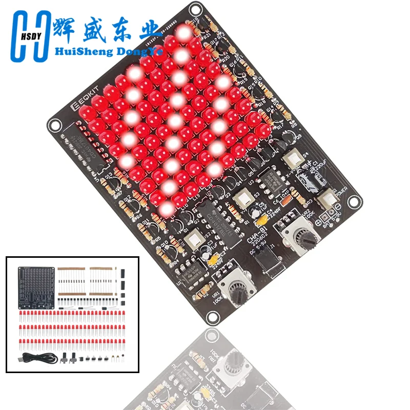 DIY LED Electronic Kit CHA-81 DC4.5-9V LED Tracking Light Game ...