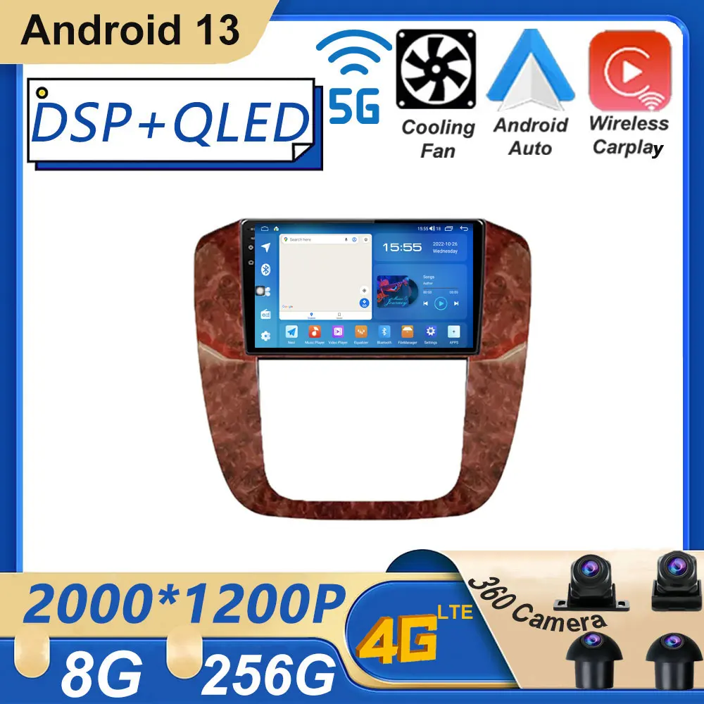 For GMC Yukon 3 GMT 900 For Chevrolet Tahoe 3 III GMT900 2007 - 2014 9 ...