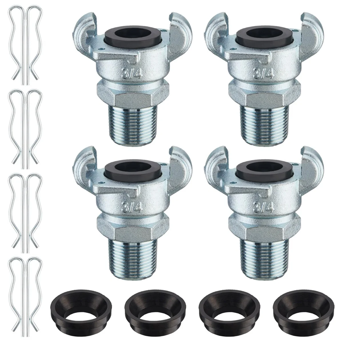 CYL-4Sets NPT Air Hose Fitting 2 Lug Universal Coupling Chicago Fitting ...