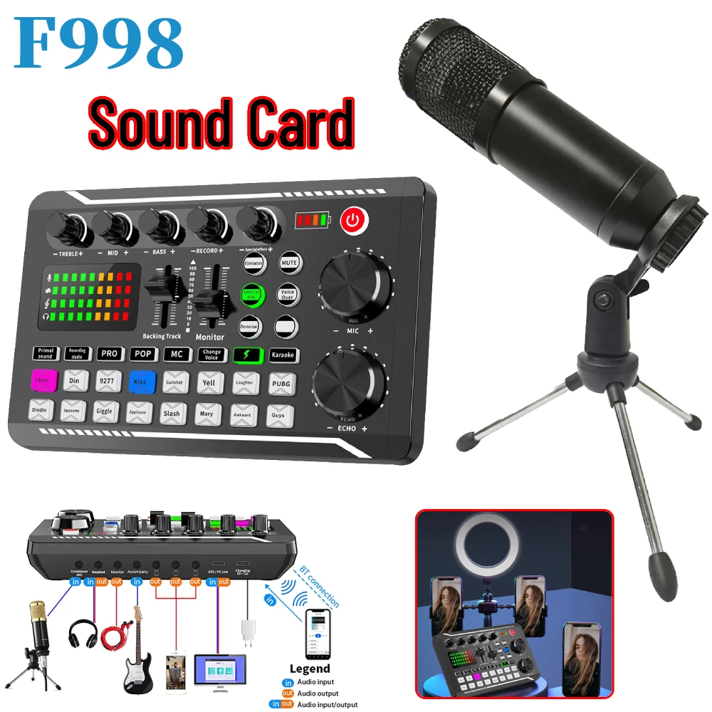 F998-Sound-Card-Professional-Bluetooth-Compatible-Studio-Record-Sound ...