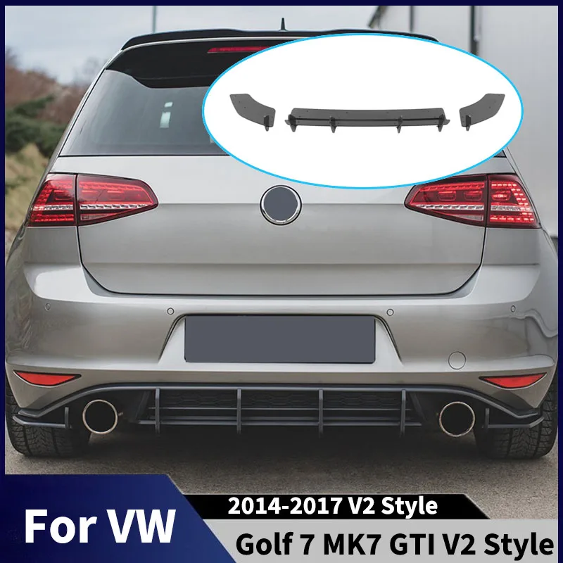 Suitable for VW Golf 7 MK7 GTI 2014-2017 V2 Style Rear Trunk Spoiler ...