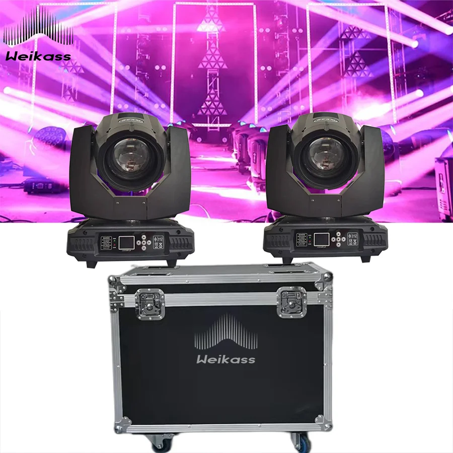 Weikass-luz de escenario con cabezal móvil y estuche de luz Dmx, luz ...