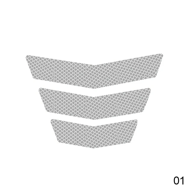 3Pcs Motorcycle Stickers Reflective Warning Trapezoidal Arrow Tail ...