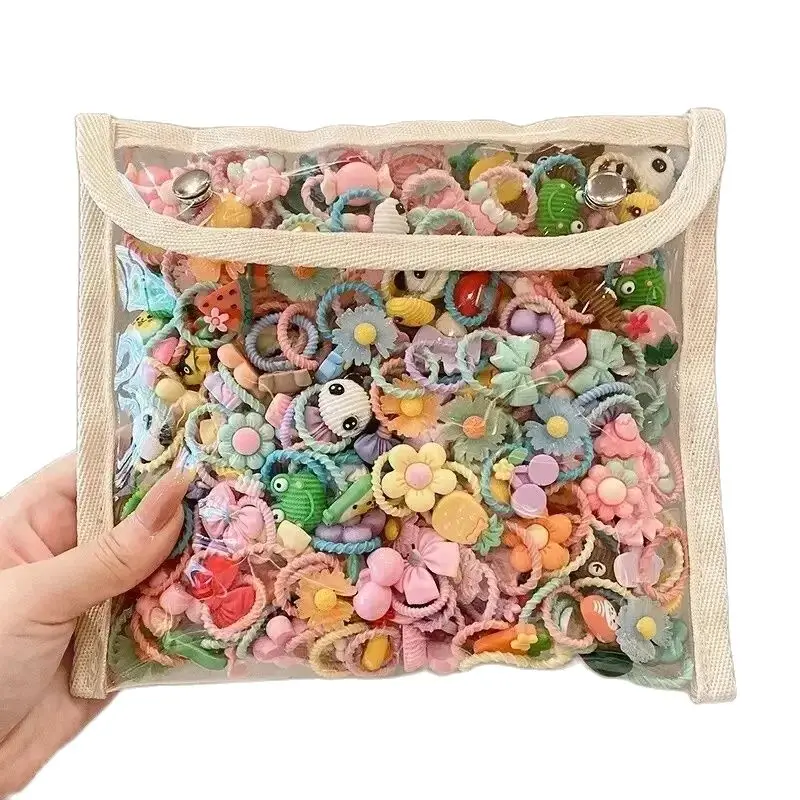 50pcs-Children-s-Leather-Band-Hair-Circle-Cute-Not-Hurt-Hair-Headband-Small-Summer-Baby ...