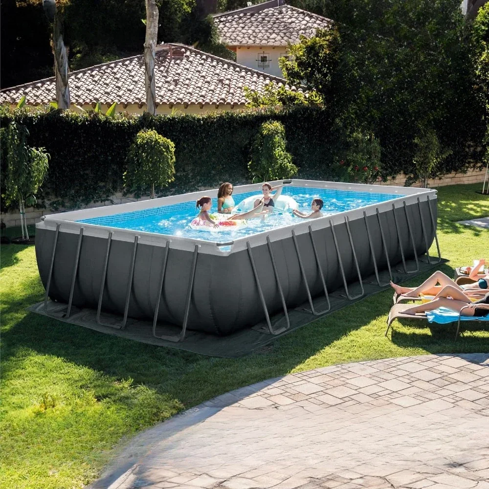24-x-12-x-52-Rectangular-Outdoor-Swimming-Pool-Set-with-Sand-Filter ...