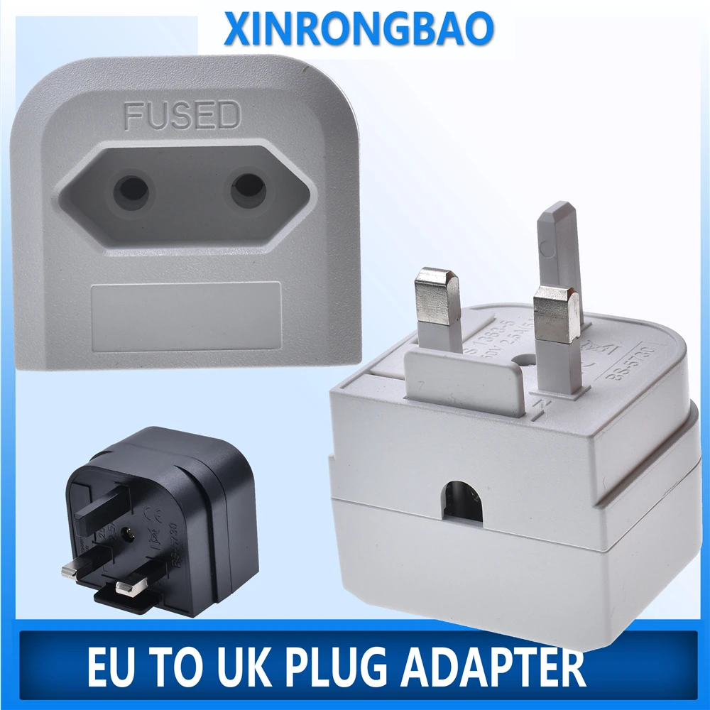 Travel-Adapter-UK-to-EU-Wall-AC-Power-Charger-Adapter-Outlet-Converter ...