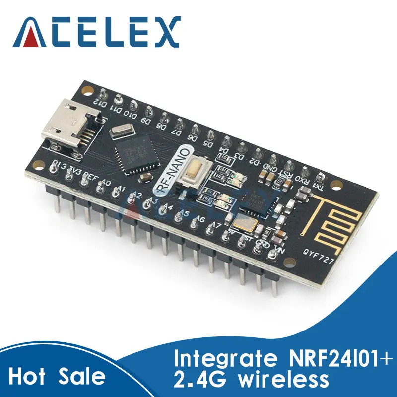 RF Nano Nano V3.0 마이크로 USB 나노 보드, ATmega328P QFN32 5V 16M CH340 용 ...