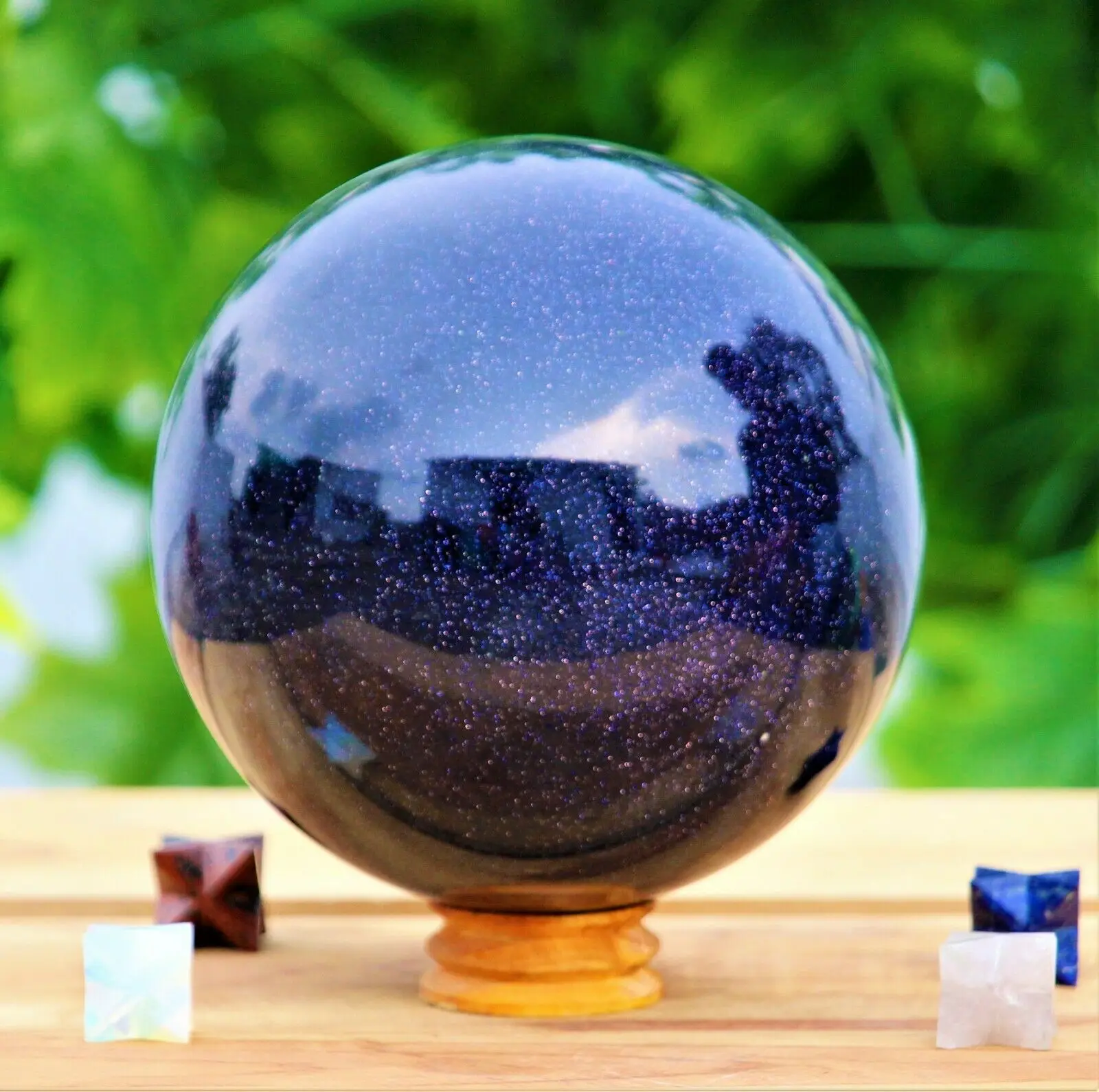 Natural-Blue-Sand-Quartz-Crystal-Ball-Beautiful-Crystal-Ball-Healing ...