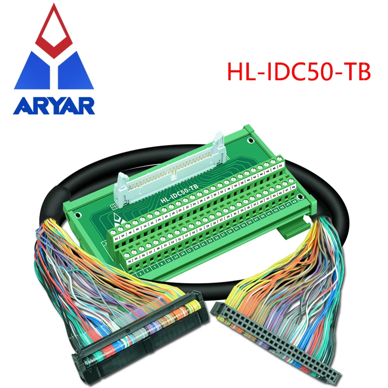 IDC50 IDC Calbe IDC50 Turn Terminal Block Board Idc-50 Connector DIN ...