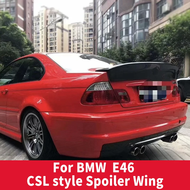 For 1998-2006 BMW E46 High Quality Real Carbon Fibe Rear Trunk Lid Car ...