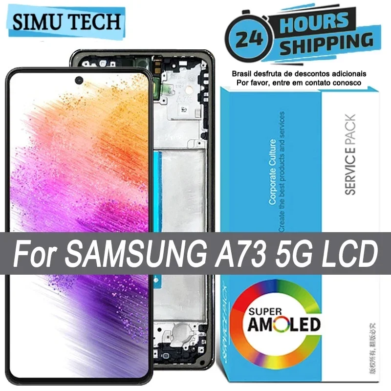 Super-AMOLED-LCD-for-Samsung-A73-5G-Display-Touch-Screen-Digitizer ...