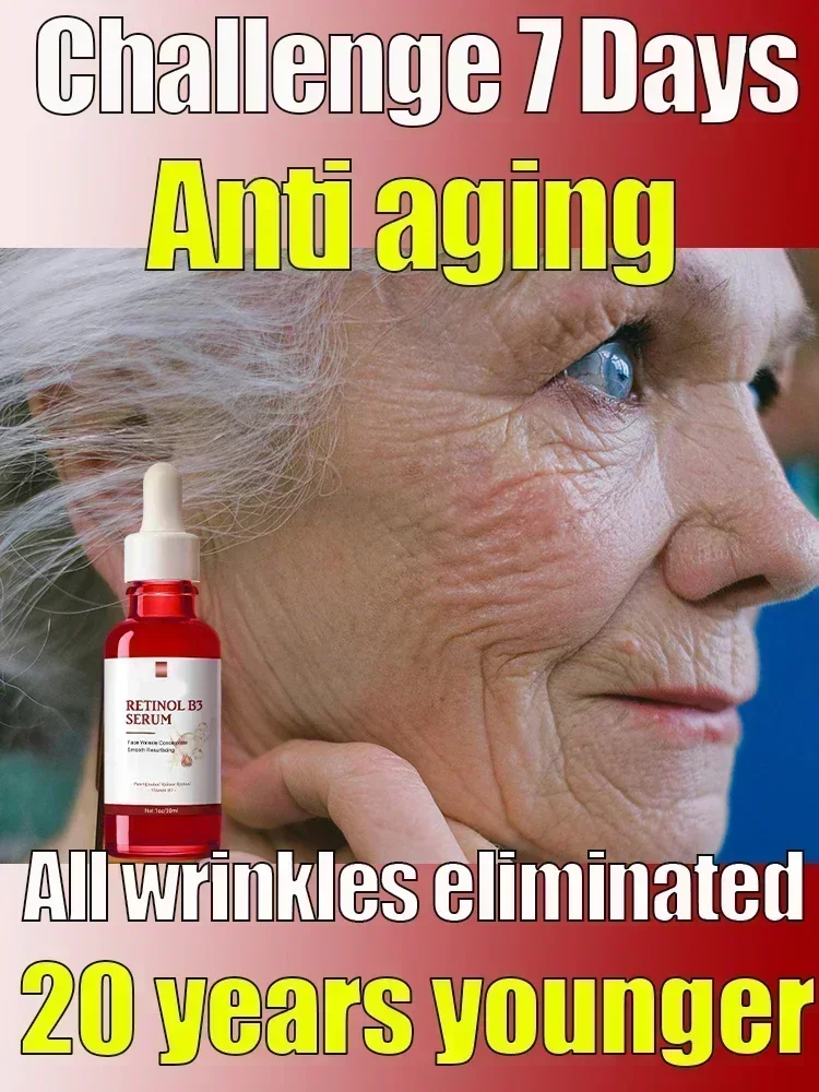 Suero facial antienvejecimiento con Retinol, hidratante, eliminador de arrugas, colágeno, ácido ...