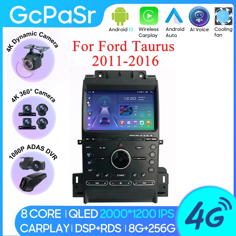 Car-Radio-Carplay-For-Ford-Taurus-2011-2016-Navigation-GPS-Android-Auto ...