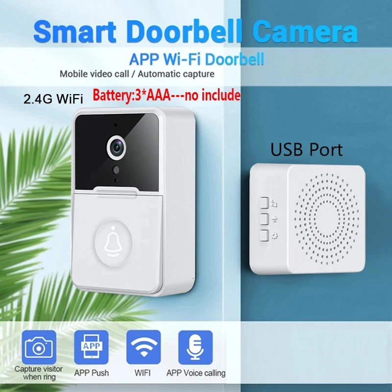 X3-Wireless-Doorbell-Wifi-Outdoor-Hd-Camera-Security-By-Bell-Night ...