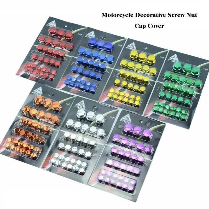 30pcs-set-Motorcycle-Accessories-Head-Screw-Nut-Electroplated-Cap-Cover ...