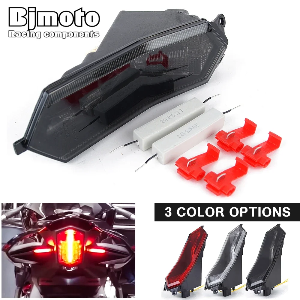 YZF R6 R1 Motorcycle integrated LED Brake Lamp Tail Light Turn Signal ...