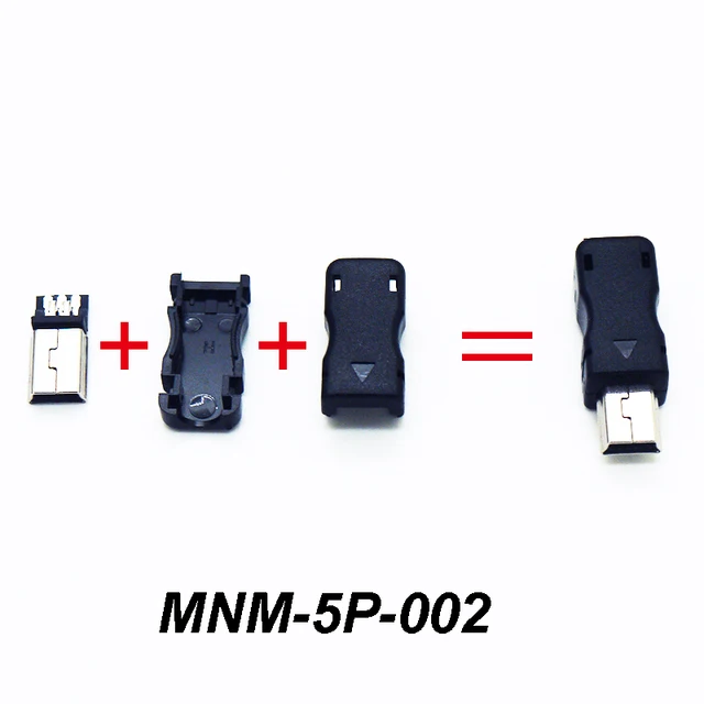 10Sets Mini USB Male Jack ( 4 in 1 or 3 in 1) USB Connector 2.0 5pin ...