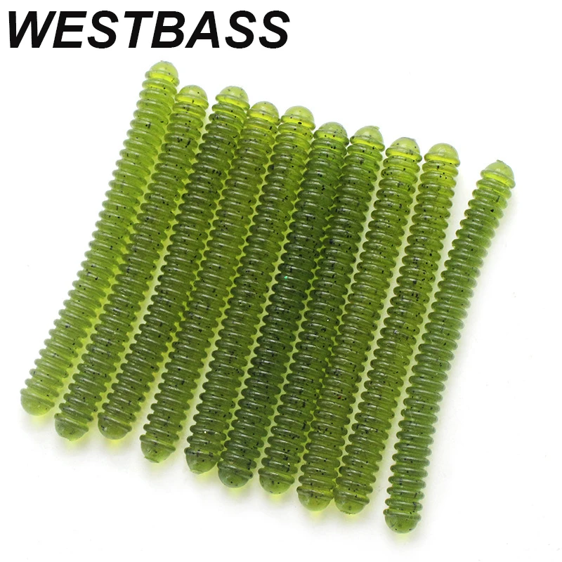 WESTBASS-1PX-Soft-Worm-Bait-95mm-5-5g-Silicone-Fishing-Lure-Rubber ...