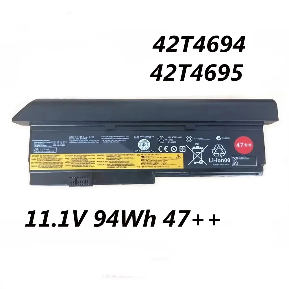 New 42T4694 8400mAh 42T4534 42T4538 42T4540 42T4543 42T4647 Laptop Battery For Lenovo ThinkPad ...
