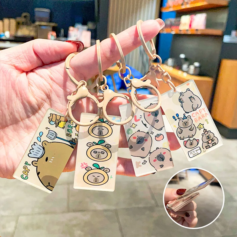 Cute-Capybara-Keychain-for-Car-Keys-Key-Chain-Anime-Accessories ...