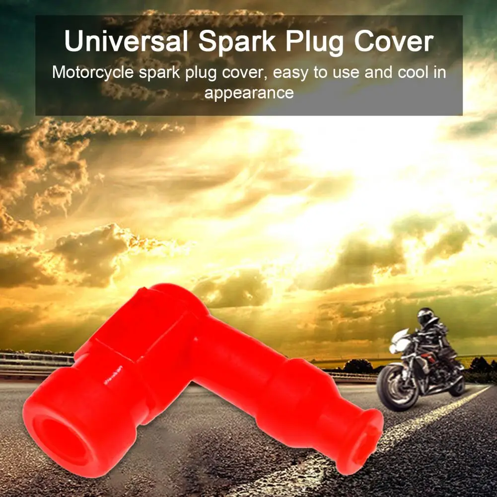 2Pcs-Motorcycle-Universal-Silicone-Spark-Plug-Cap-For-Dirt-Pit-Bike-ATV ...