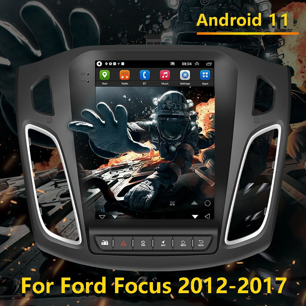 For 2012-2017 Ford Focus GPS Navi Android 11 Car Stereo Radio Touch ...