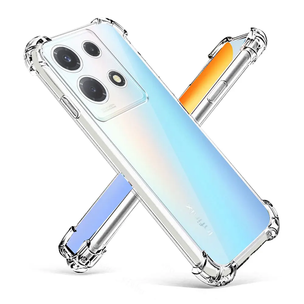 For-Infinix-Note-30-VIP-Case-Shockproof-Clear-Soft-Silicone-Phone-Case ...