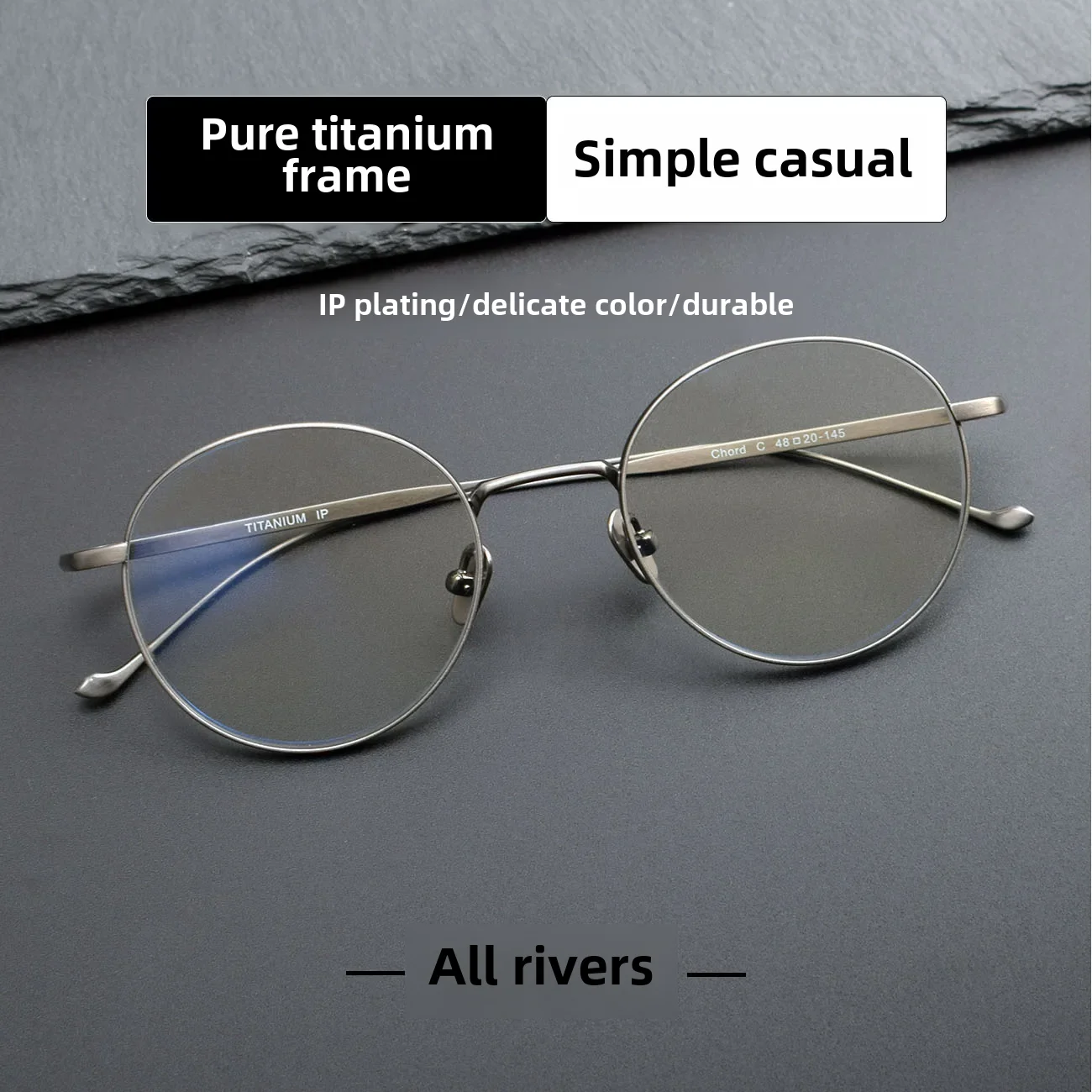 Ultra-light-Pure-Titanium-Round-Frame-Vintage-Glasses-Lens-Men-Women-s ...
