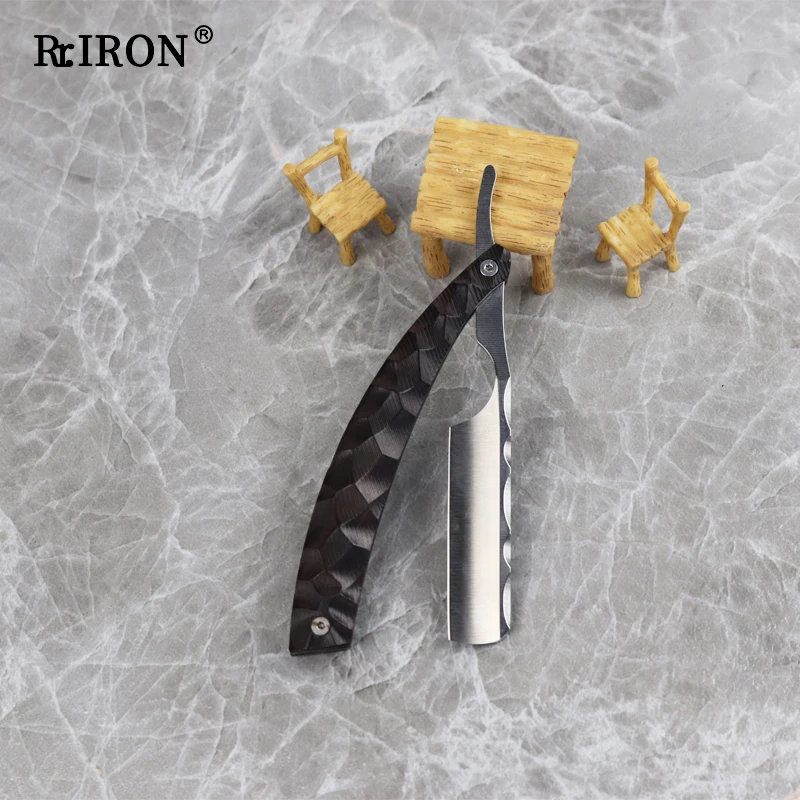 RIRON-Wood-Handle-Men-Shaving-Tools-Hair-Razor-Stainless-Steel-Straight ...