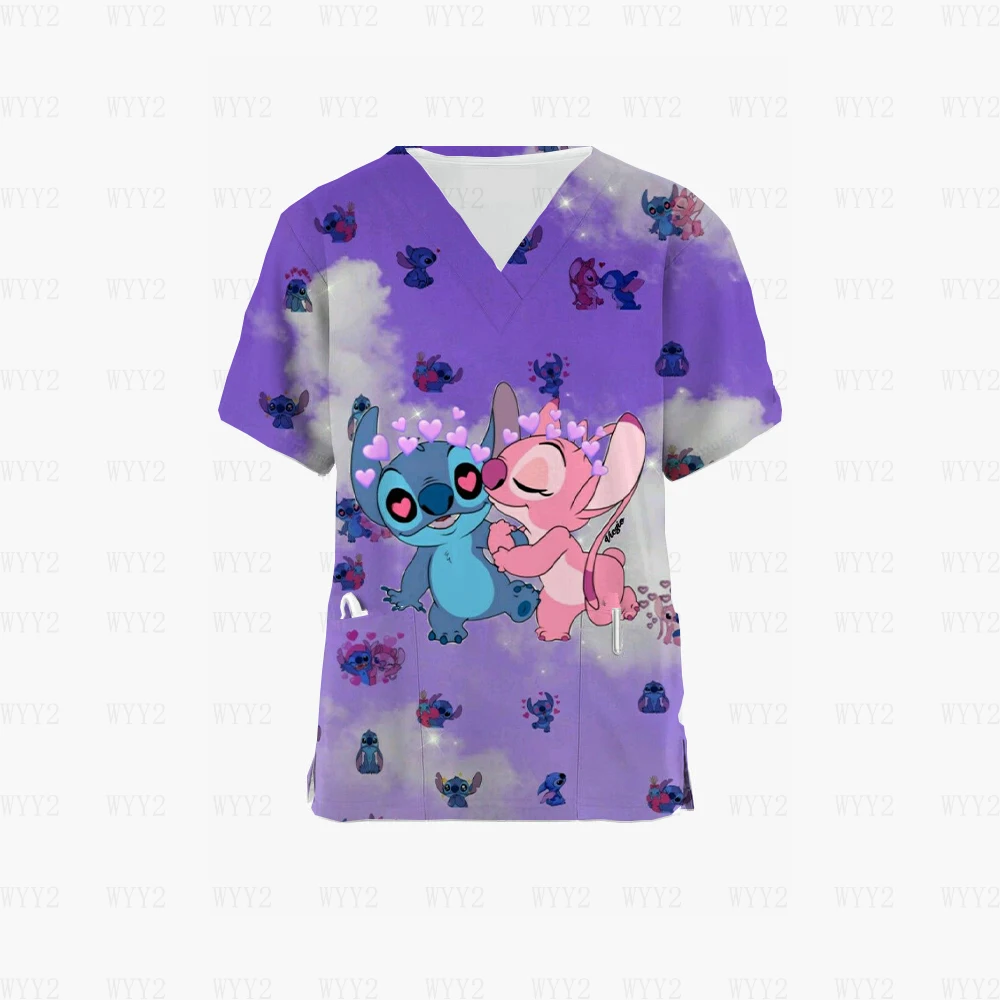 Disney-uniforme-de-enfermera-estampado-de-Anime-Stitch-para-mujer ...