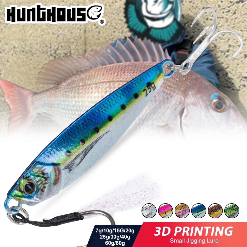 Hunthouse-Metal-Jig-Fishing-Lure-Sinking-Slow-Jigging-7g-80g-Casting ...