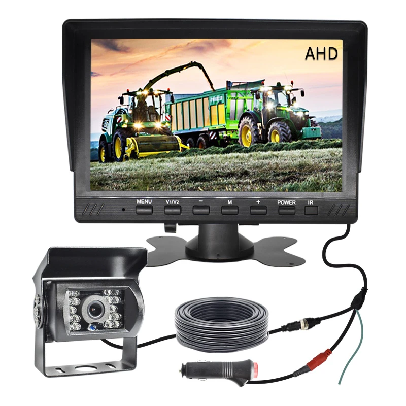 12-24v Ahd 7inch Car Monitor Display Vehicle Rear View Backup Camera ...