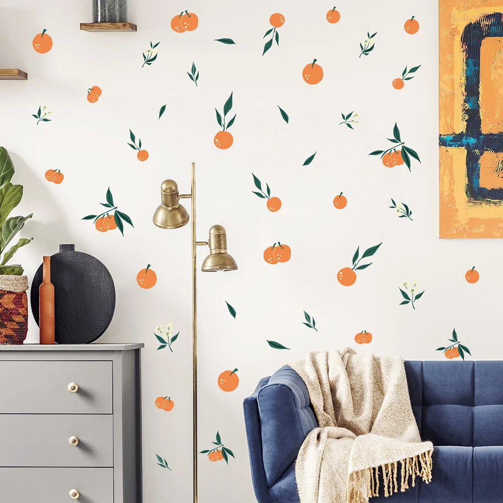 2-Sheets-Tangerines-Wall-Sticker-Decorative-Stickers-Bedroom-Decals ...