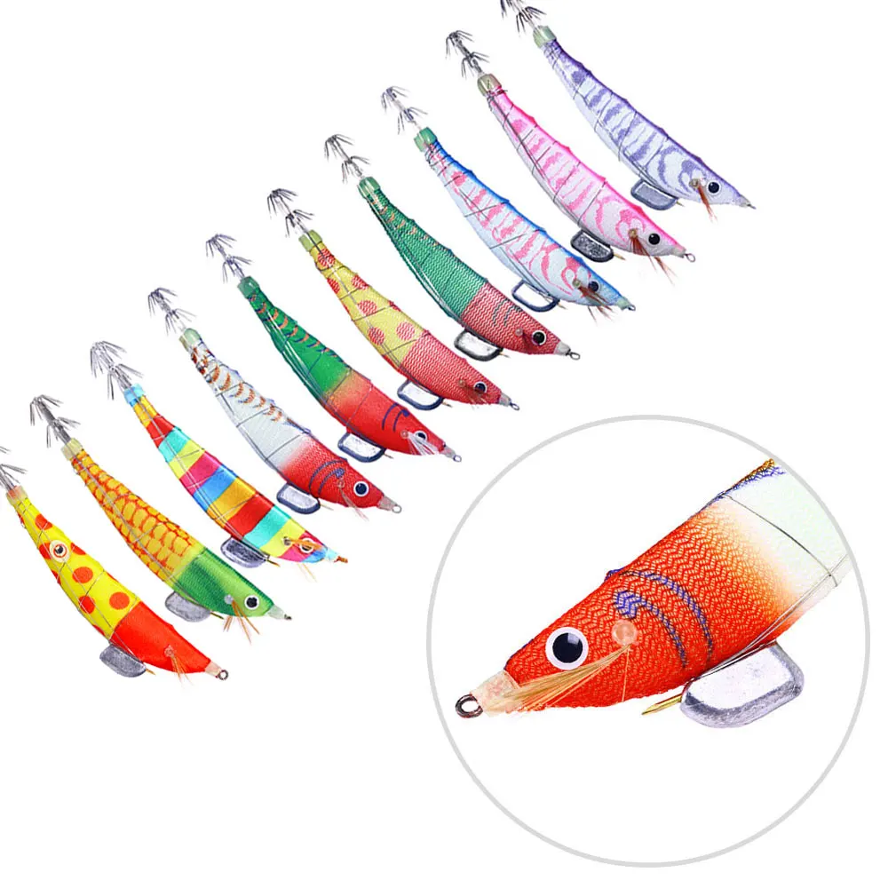 new EGing Luminous Fishing Lure squid Jigging Lure 14.3g 12cm suqid ...