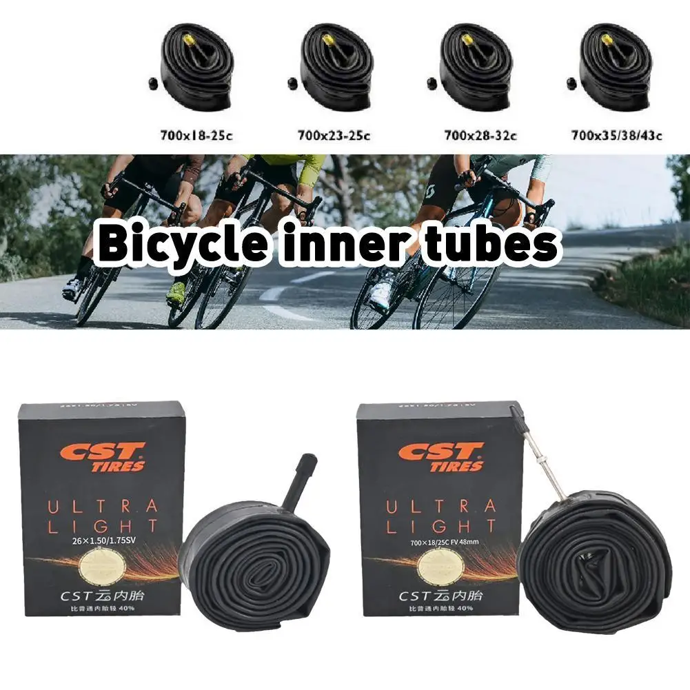 Bicycle-Inner-Tubes-For-Road-MTB-700C-Butyl-Rubber-FV-AV-Bicycle-Tube ...