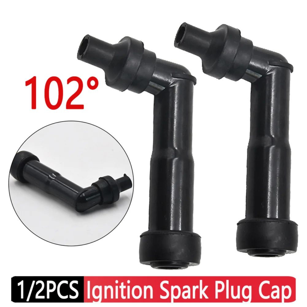 1-2pcs-Black-102-Degree-Motorcycle-Ignition-Spark-Plug-Cap-Resistor ...