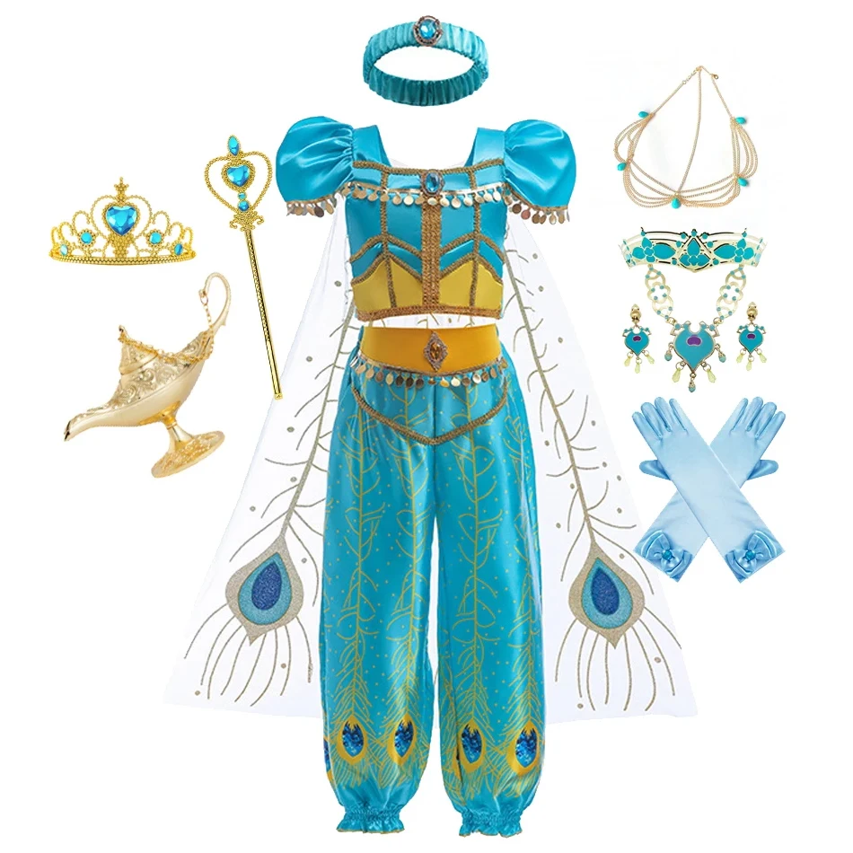 Girl-Jasmine-Princess-Dress-Cosplay-Birthday-Party-Halloween-Carnival ...