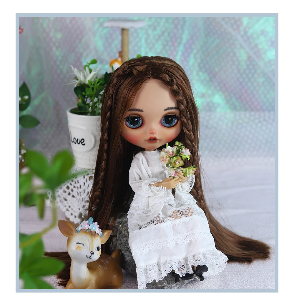 Monica – Premium Custom Neo Blythe Doll with Brown Hair, Tan Skin ...